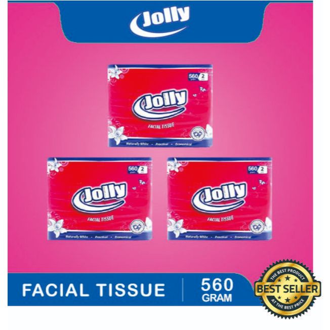Jual Tissue JOLLY 560 gr 2ply / Facial Tissue kiloan Tisu wajah ...