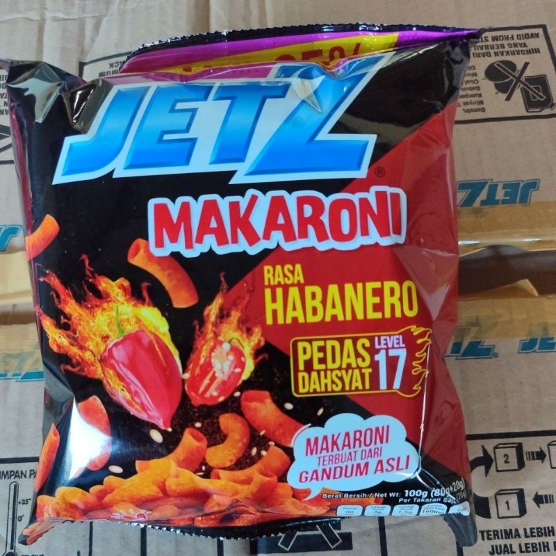 Jual BARU!!! JETZ makaroni habanero 100gram | Shopee Indonesia