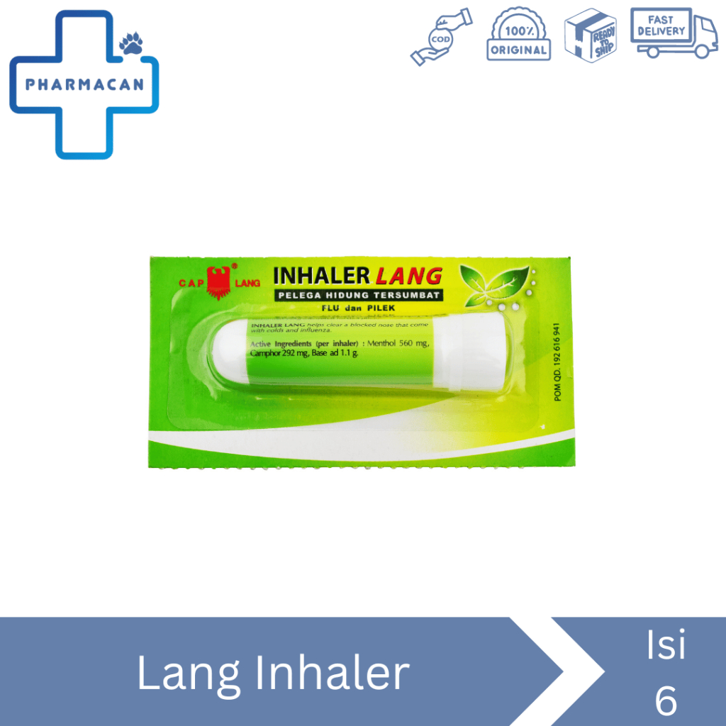 Jual Cap Lang Inhaler | Melegakan Hidung Tersumbat | Menthol | Shopee ...