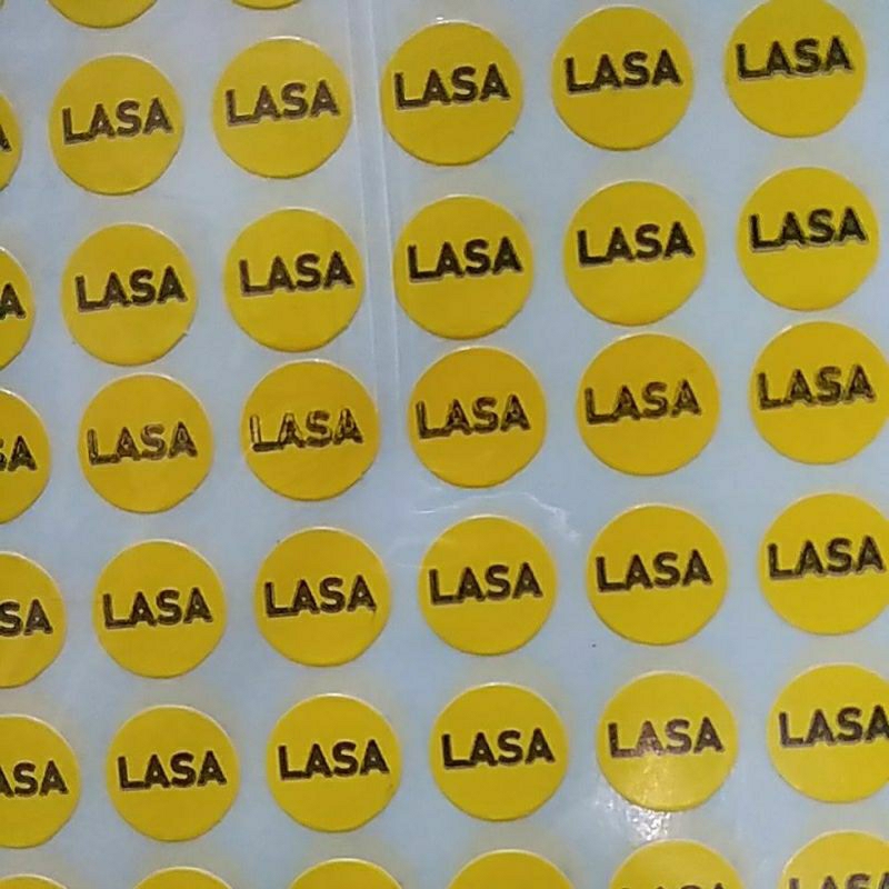 Jual Stiker High Alert | Stiker Lasa Diameter 1cm isi 260pcs perlembar ...
