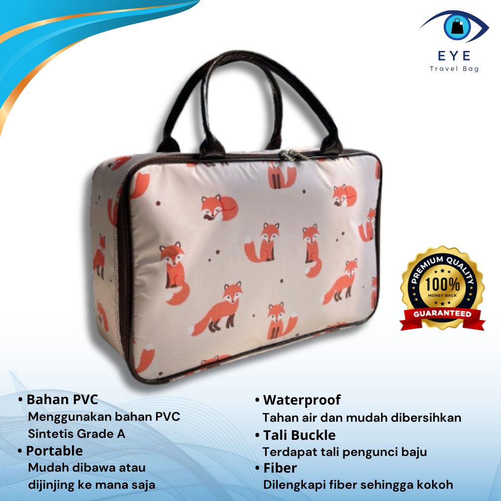 Jual Koper Mini Tas Travel/ Travel Bag Kids Edition Fox Cream/ Tas ...
