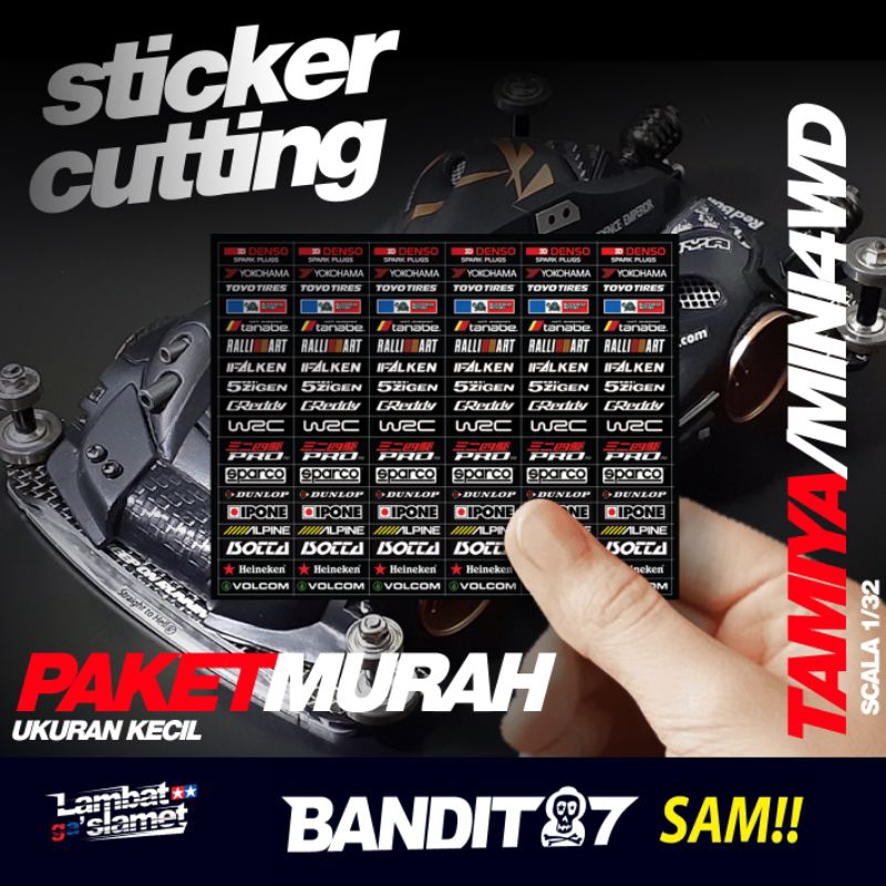 Jual sticker tamiya sponsor denso dll, kece | Shopee Indonesia