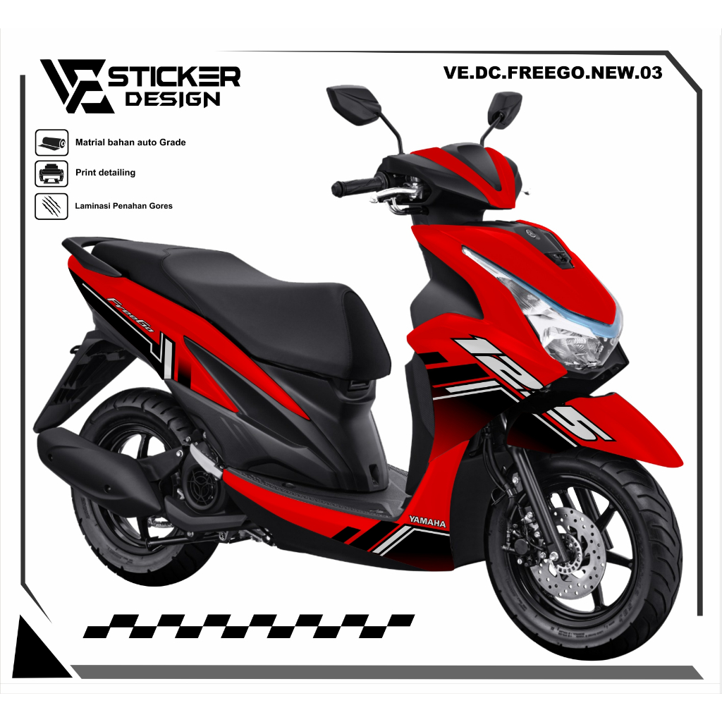 Jual Stiker Decal Freego 2023 New Full Body Stiker Yamaha Freego ...