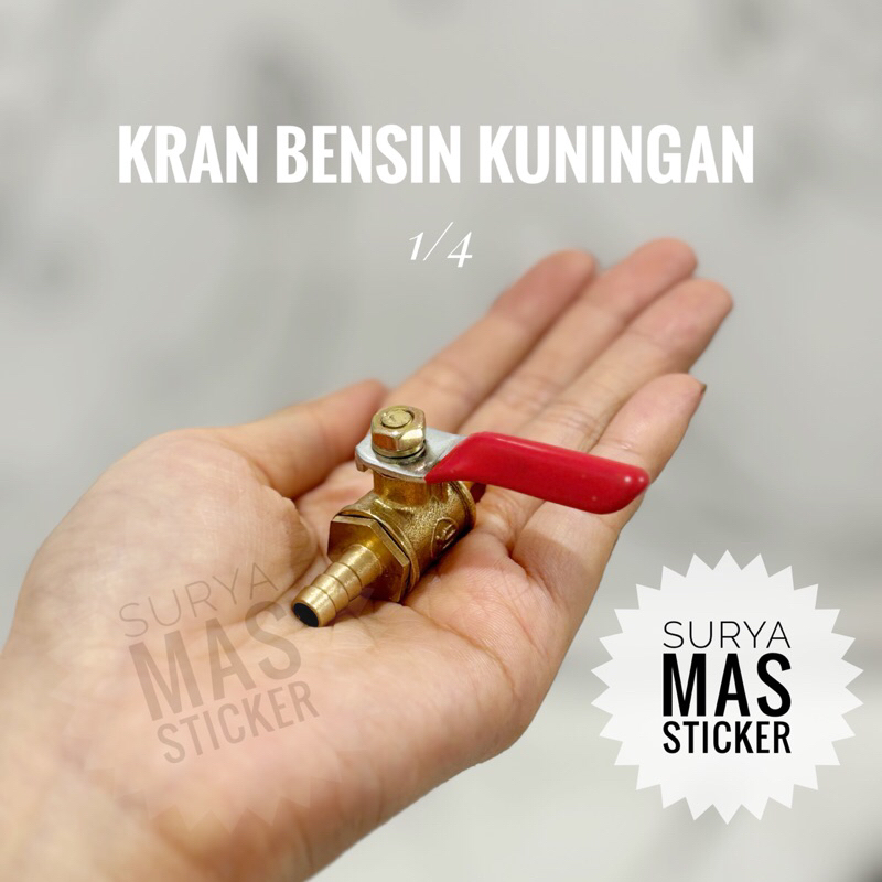 Jual kran bensin kuningan 1/4 universal motor | Shopee Indonesia
