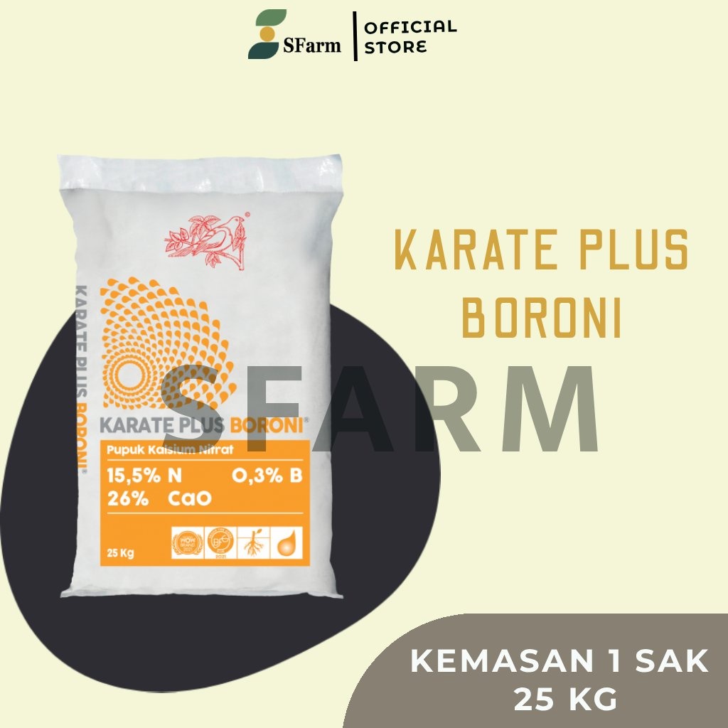 Jual Pupuk Meroke Karate Plus Boroni Kemasan Asli Pabrik 25 Kg | Shopee ...