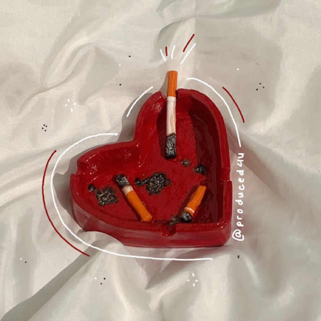 Jual HEART CIGAR ASHTRAY // Asbak Hati, asbak aesthetic | Shopee Indonesia