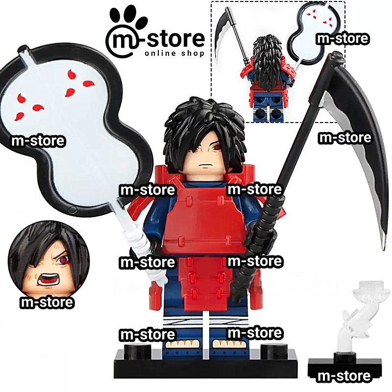 Jual brick naruto uchiha madara gunbai mini toy figure | Shopee Indonesia