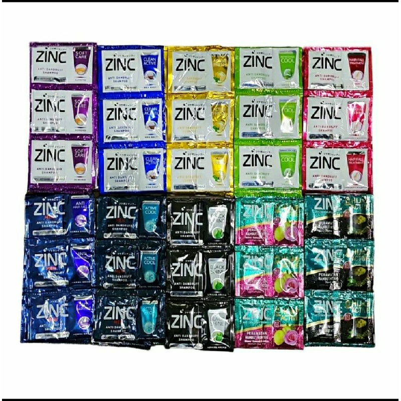 Jual SHAMPOO ZINC/ SHAMPOO RENTENG/ ZONC RENCENG/ ZINC SHAMPOO SACHET ...