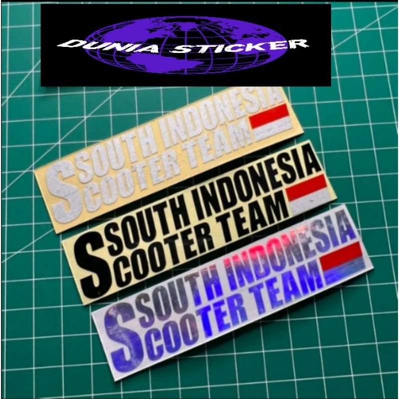 Jual Stiker South Indonesia Scooter Team Sticker Cutting Stiker Motor ...