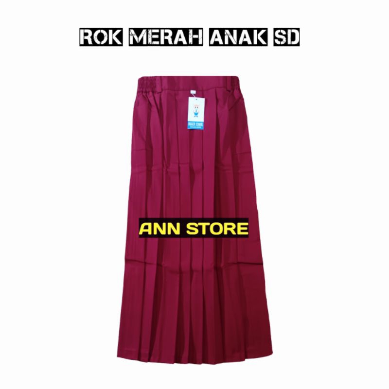 Jual Rok sd merah panjang,Seragam sekolah,Rok sekolah sd | Shopee Indonesia