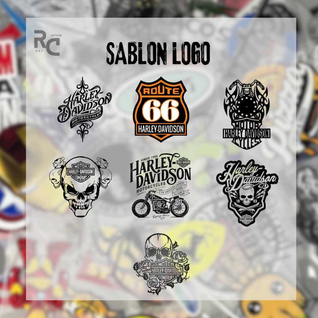 Jual Sablon Stiker DTF Sablon Setrika Logo Gambar H-Davidson II jenis ...