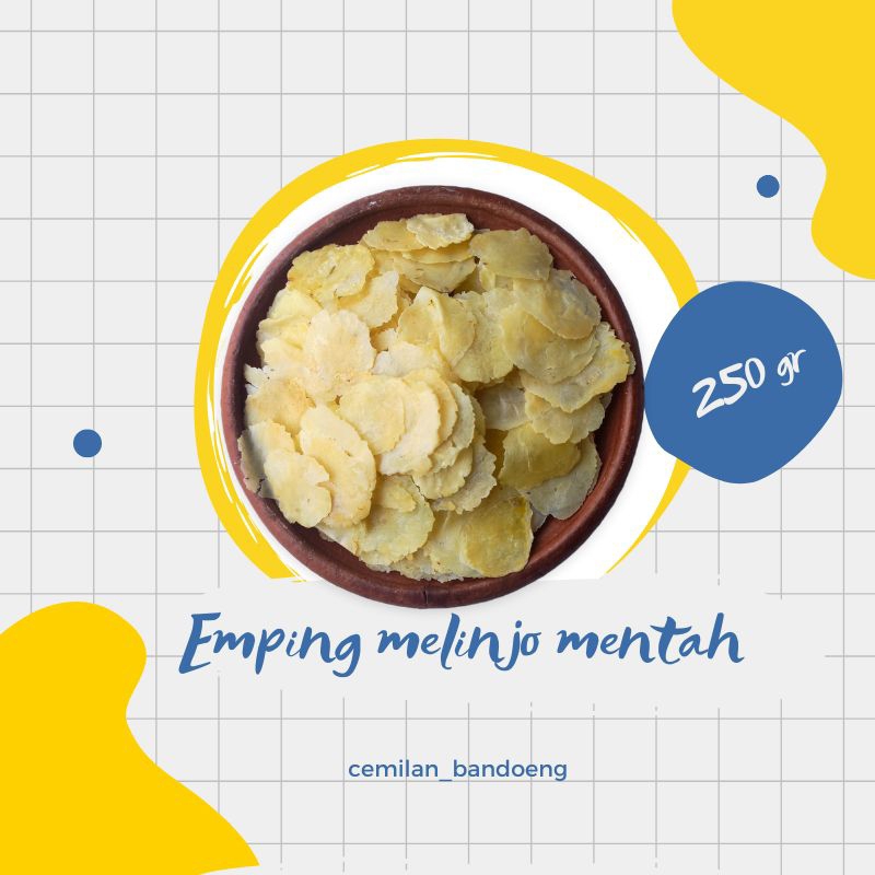 Jual Emping melinjo mentah khas limpung kemasan 250gr | Shopee Indonesia