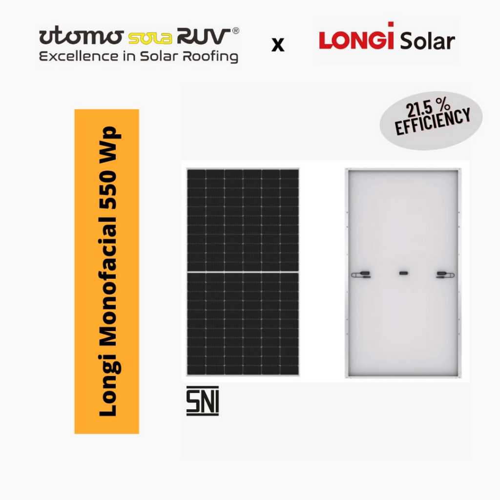 Jual LONGI - Mono 550 WP Modul SNI [Utomo SolaRUV] | Shopee Indonesia