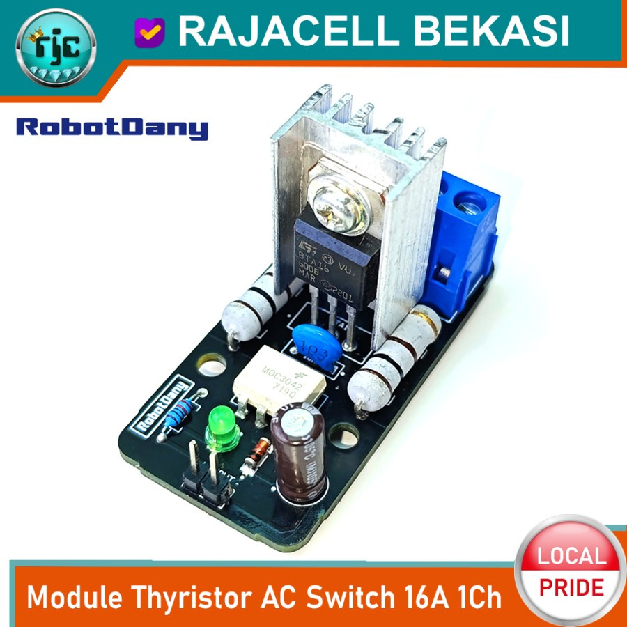 Jual Thyristor AC Switch Relay 220V AC 16A Max 3.3V & 5V logic for ...