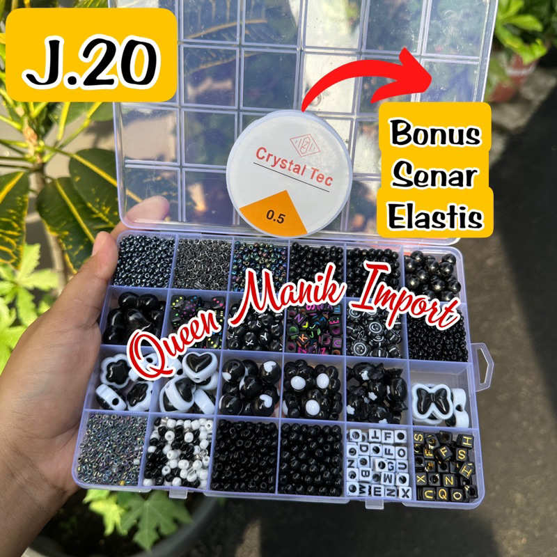 Jual J.20 Queen manik - Manik set BOX BLACK Edition Manik Pasir Manik ...
