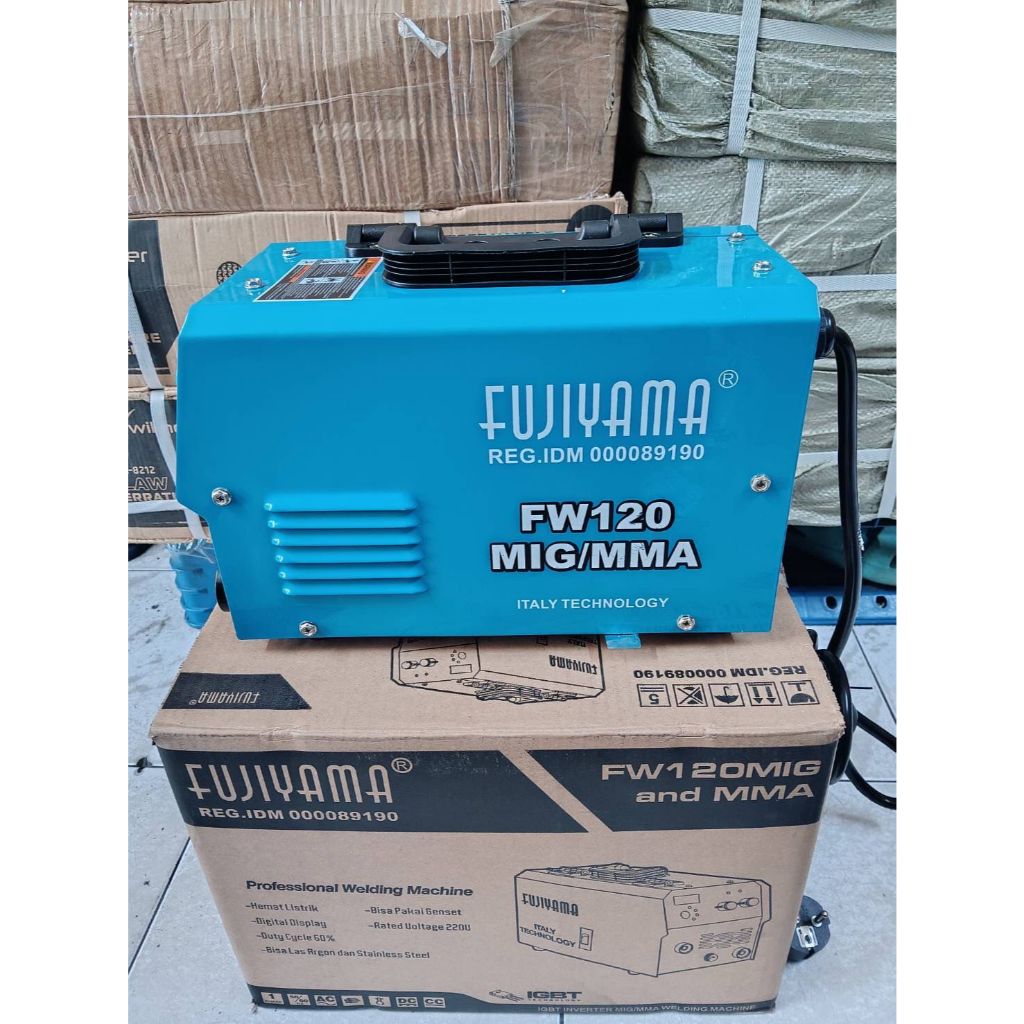 Jual Mesin Las Mig Mma 120 Tanpa Gas Fujiyama Inverter Trafo Las Co2 Mig | Shopee Indonesia