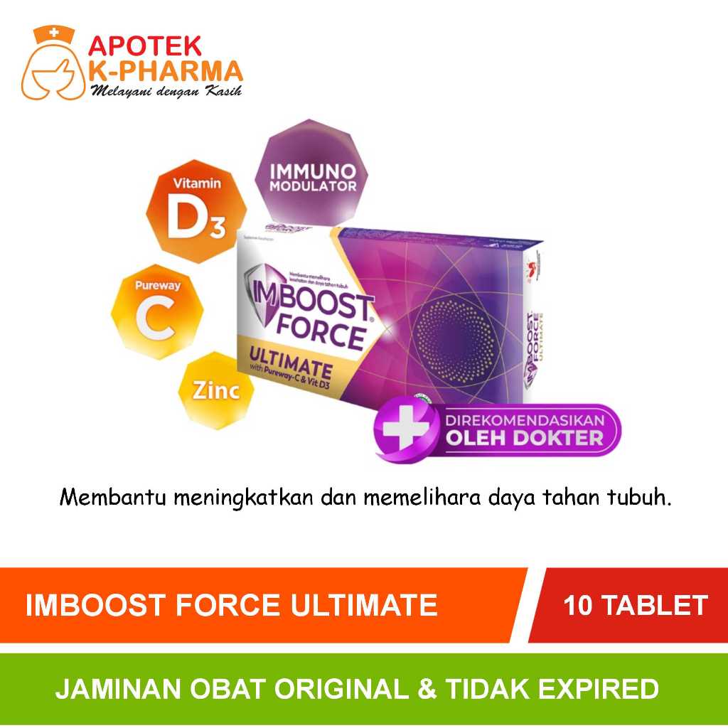 Jual Imboost Force Ultimate Strip Isi 10 tablet Obat Original | Shopee ...