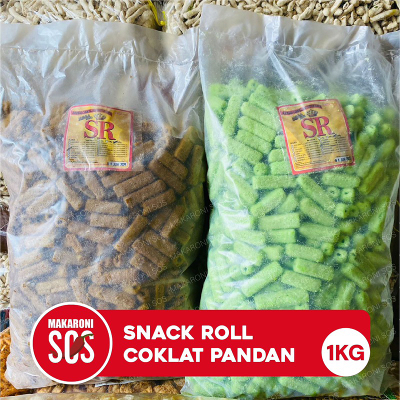 Jual Snack Roll Pandan Coklat 1kg Termurah Snack Viral Rasa Pandan ...