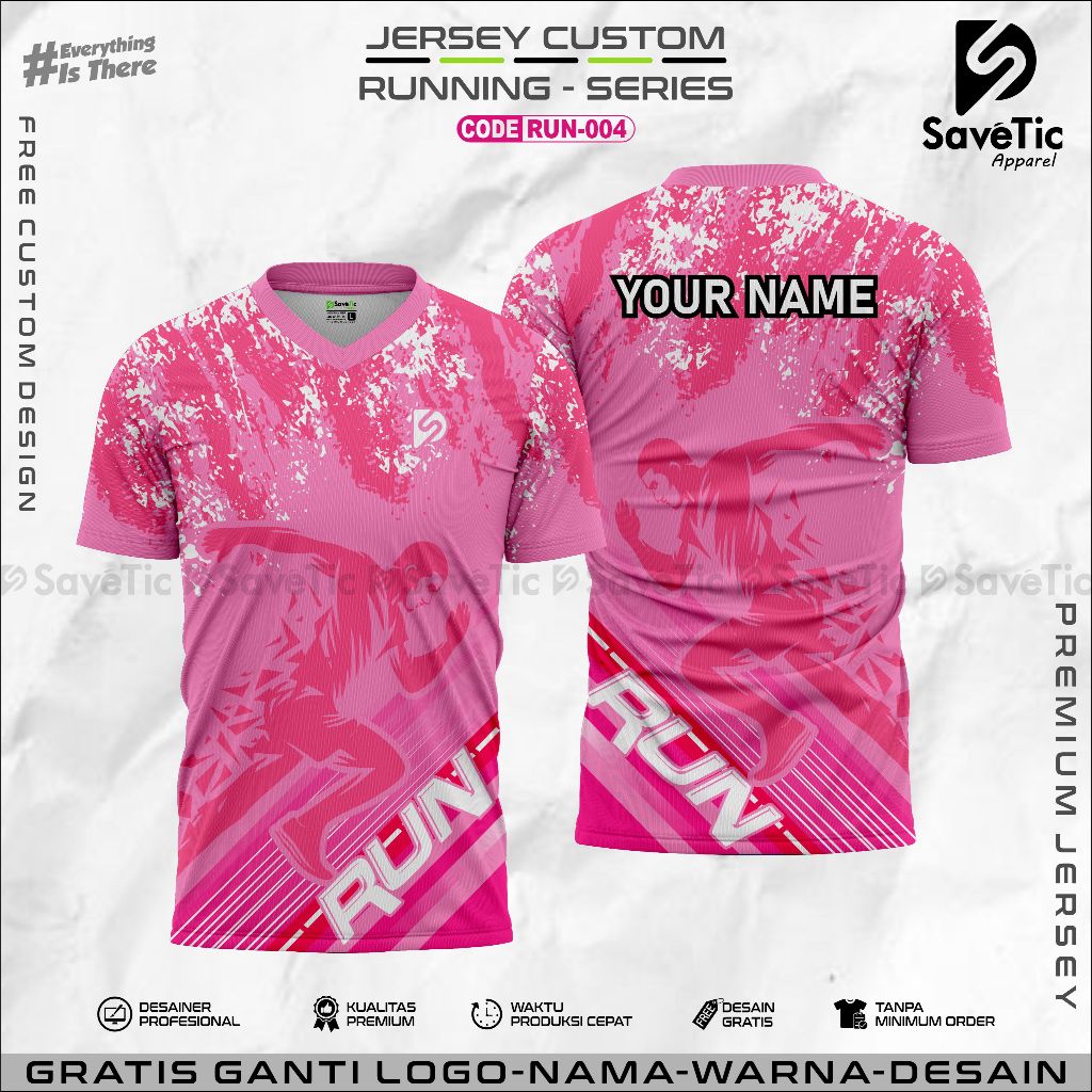 Jual BAJU KAOS JERSEY RUNNING PART02 FULL PRINTING SUBLIM CUSTOM ...