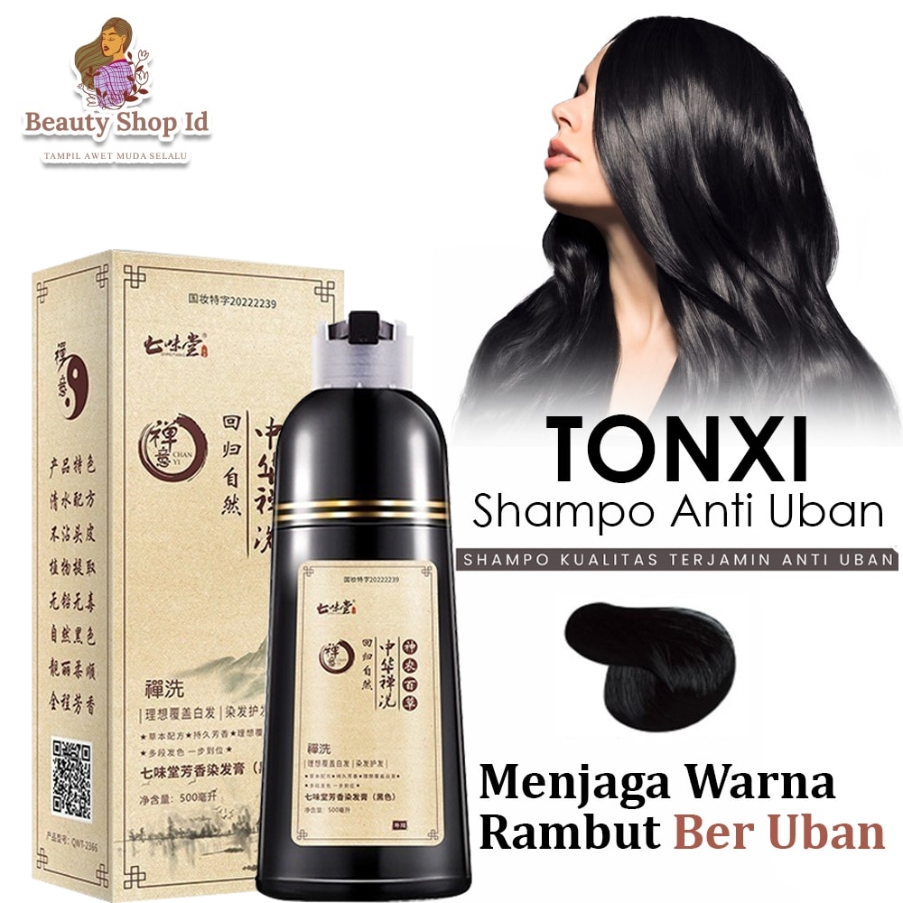 Jual Tonxi Shampoo Penghitam & Penghilang Uban Permanen Anti Rusak ...