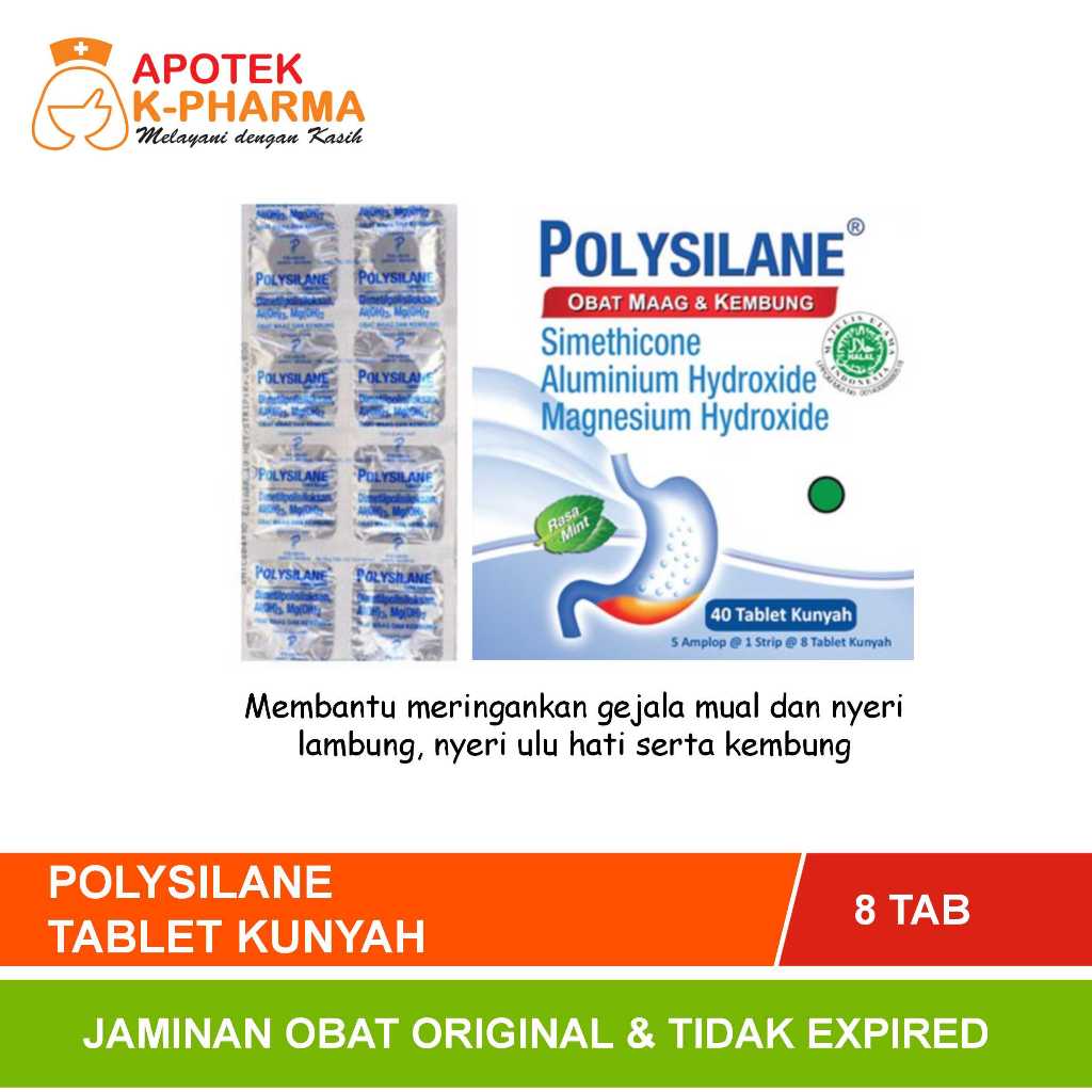 Jual Polysilane Tablet Strip Isi 8 Tablet Original | Shopee Indonesia