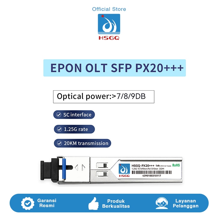 Jual HSGQ-SFP C+++ 7db 8db 9db GPON Module Compatible All GPON OLT ...