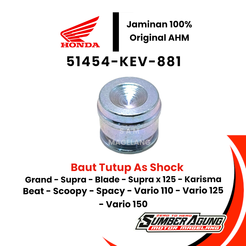 Jual BAUT TUTUP AS SHOCK DEPAN GRAND SUPRA KARISMA BLADE BEAT SCOOPY ...