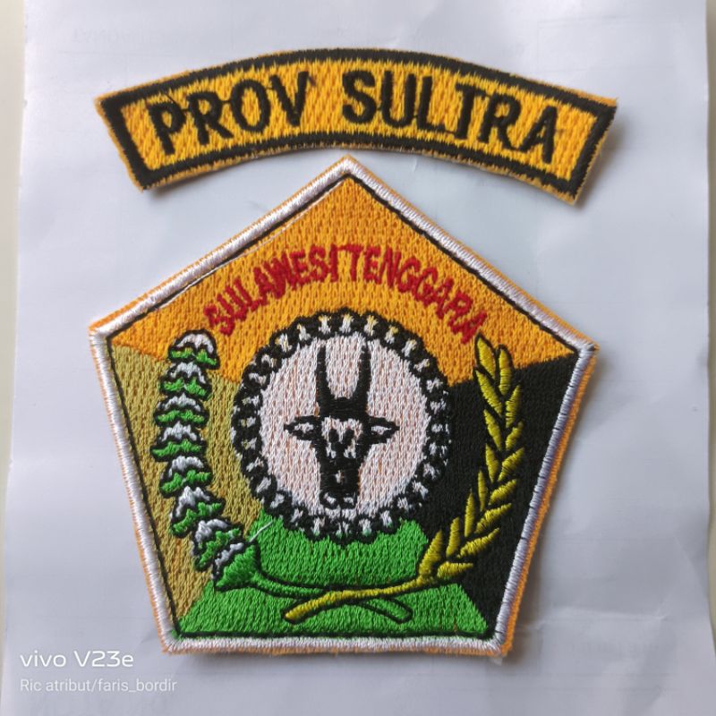Jual BET BORDIR LOGO LAMBANG PROV SULTRA LOGO PEMPROV SULAWESI TENGGARA ...