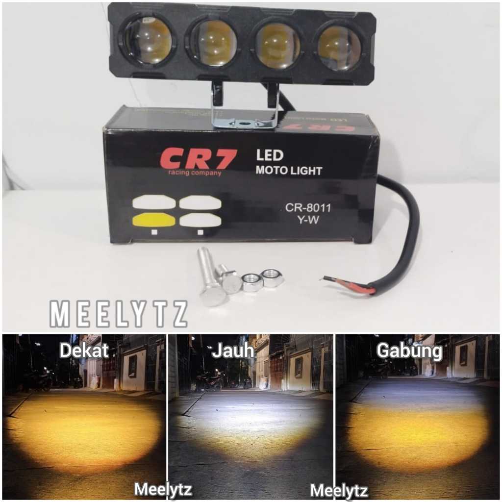 Jual Lampu Tembak LED 4 Mata CR7 Type CR 8011 High Low Kuning Putih ...