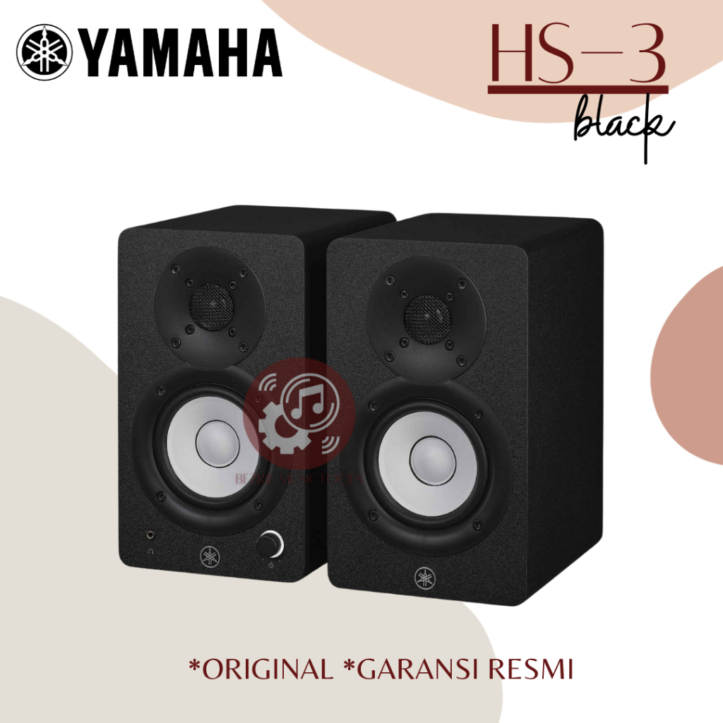 Jual Yamaha HS3 Powered Studio Monitor Speaker Aktif 3.5 Inch Original HS-3 | Shopee Indonesia