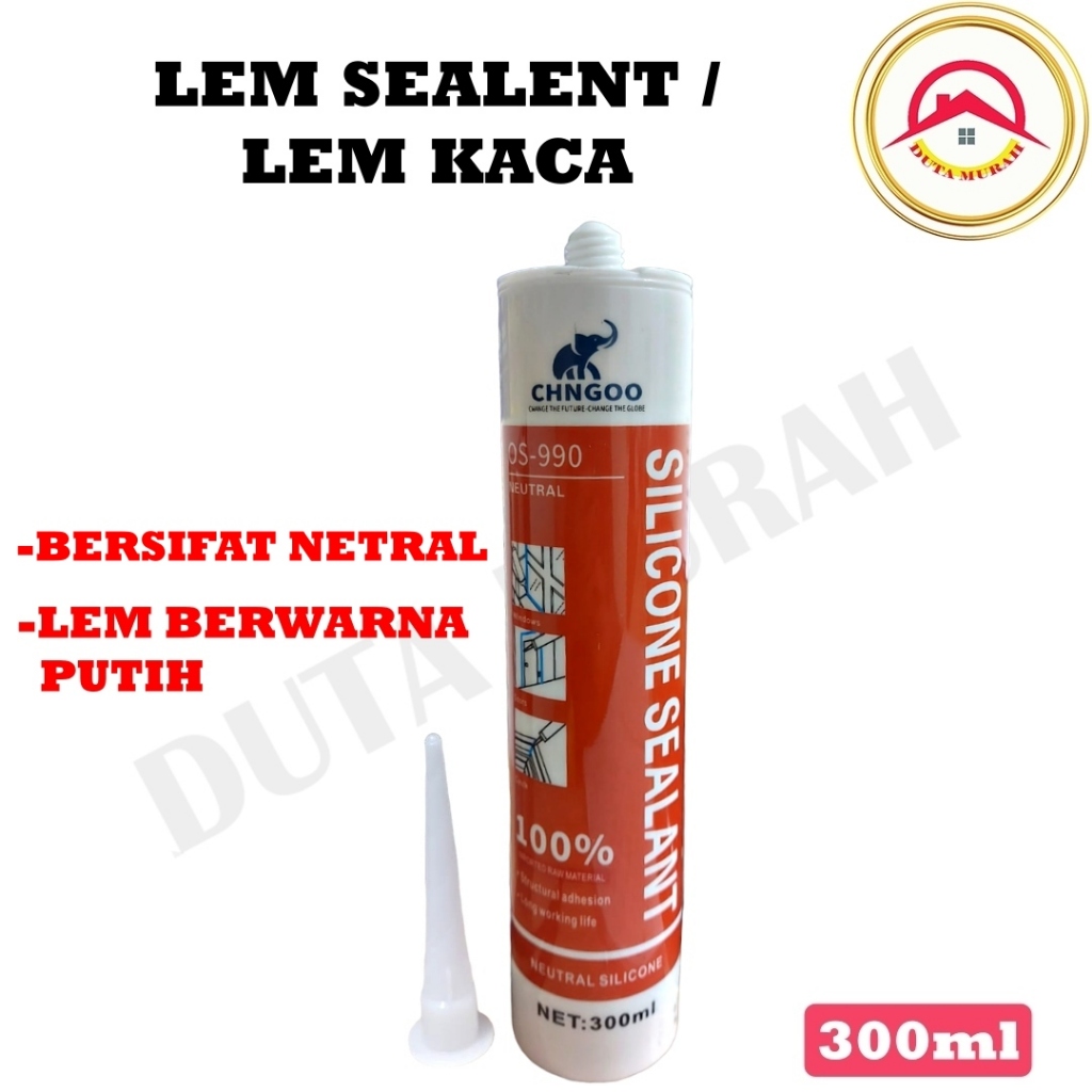 Jual Lem Sealant Kaca Lem Silicone Asam, Netral Lem Kaca Black,White ...