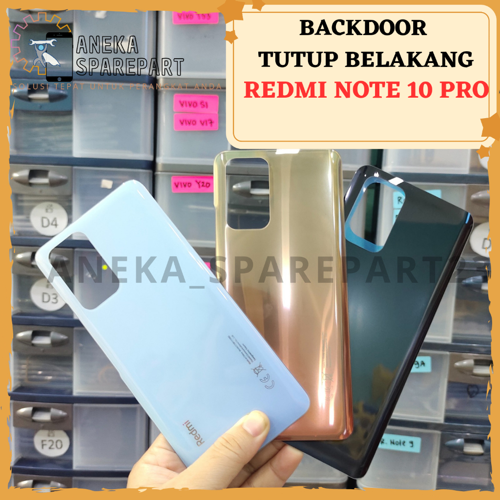 Jual BACKCOVER BACKDOOR REDMI NOTE 10 PRO TUTUP BATERAI CASING BELAKANG ...