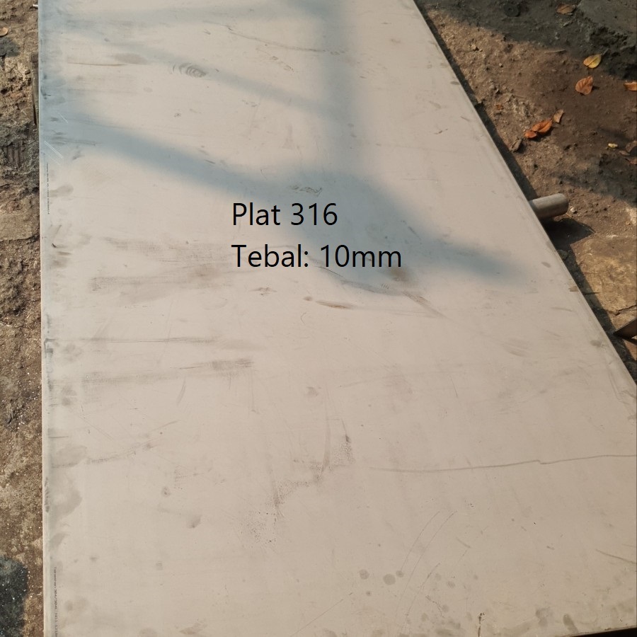 Jual Plat stainless steel tebal 10mm, SUS 316 | 1 cm | bisa custom ...