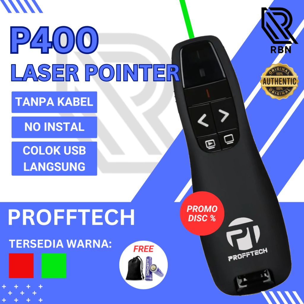 Jual P400 LASER POINTER Kualitas TINGGI Presentasi Meeting Kerja ...