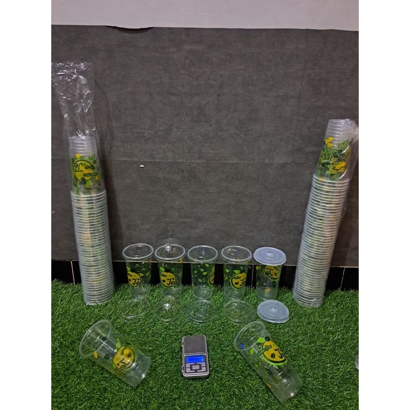 Jual CUP PLASTIK ES TEH 22OZ SA ISI 50PC | Shopee Indonesia