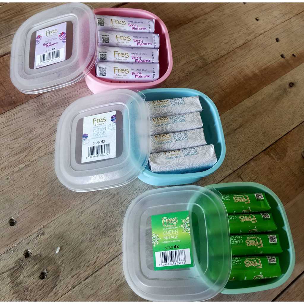 Jual FRES & NATURAL SABUN MANDI BATANG 72 Gr X 4 (GRATIS KOTAK CANTIK ...