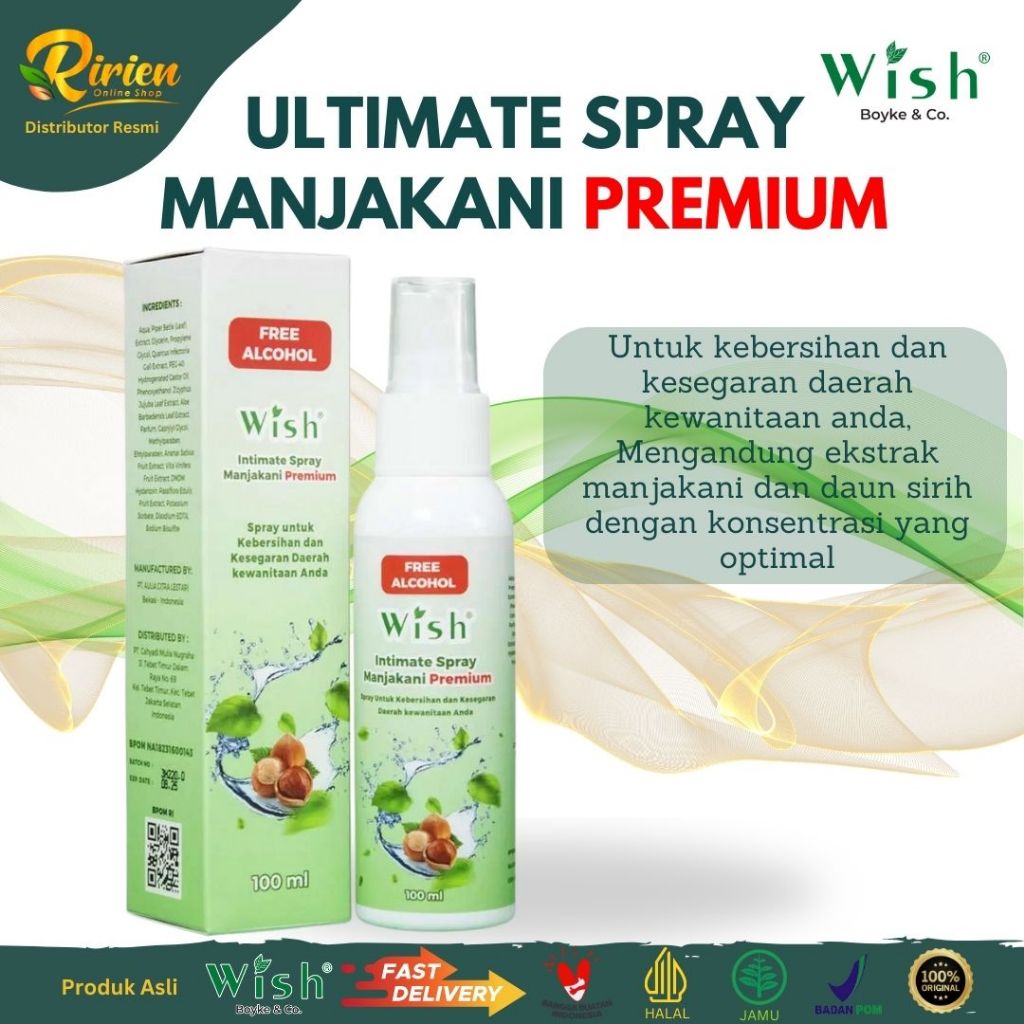 Jual Wish Intimate Spray Manjakani SPRAY VIRGIN Dr. Boyke Pengencang ...