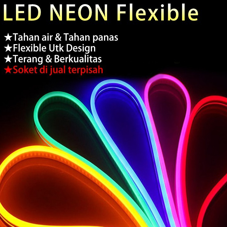 Jual Lampu LED Strip Neon Flexible LED Strip Flexible perMeter 220V ...