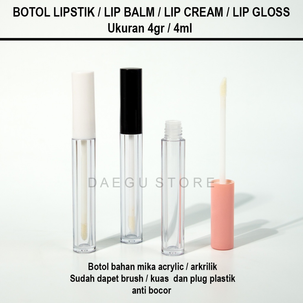 Jual Botol Lipstik / Lip Gloss / Lip Tint / Lip Cream / Lip Balm + PLUG ...
