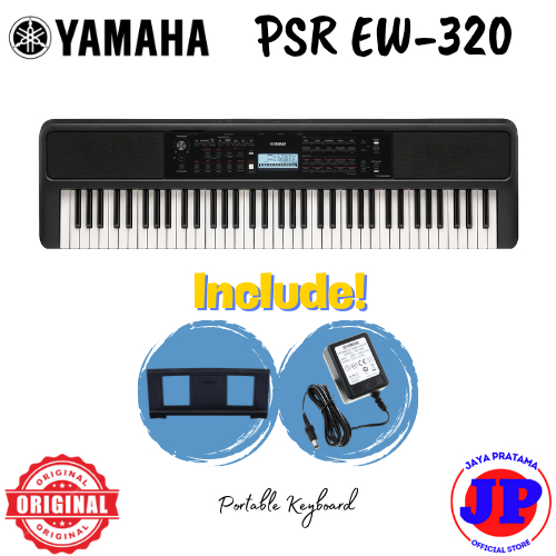 Jual Yamaha PSR-EW320 76-Key Portable Keyboard Original EW-320 | Shopee ...