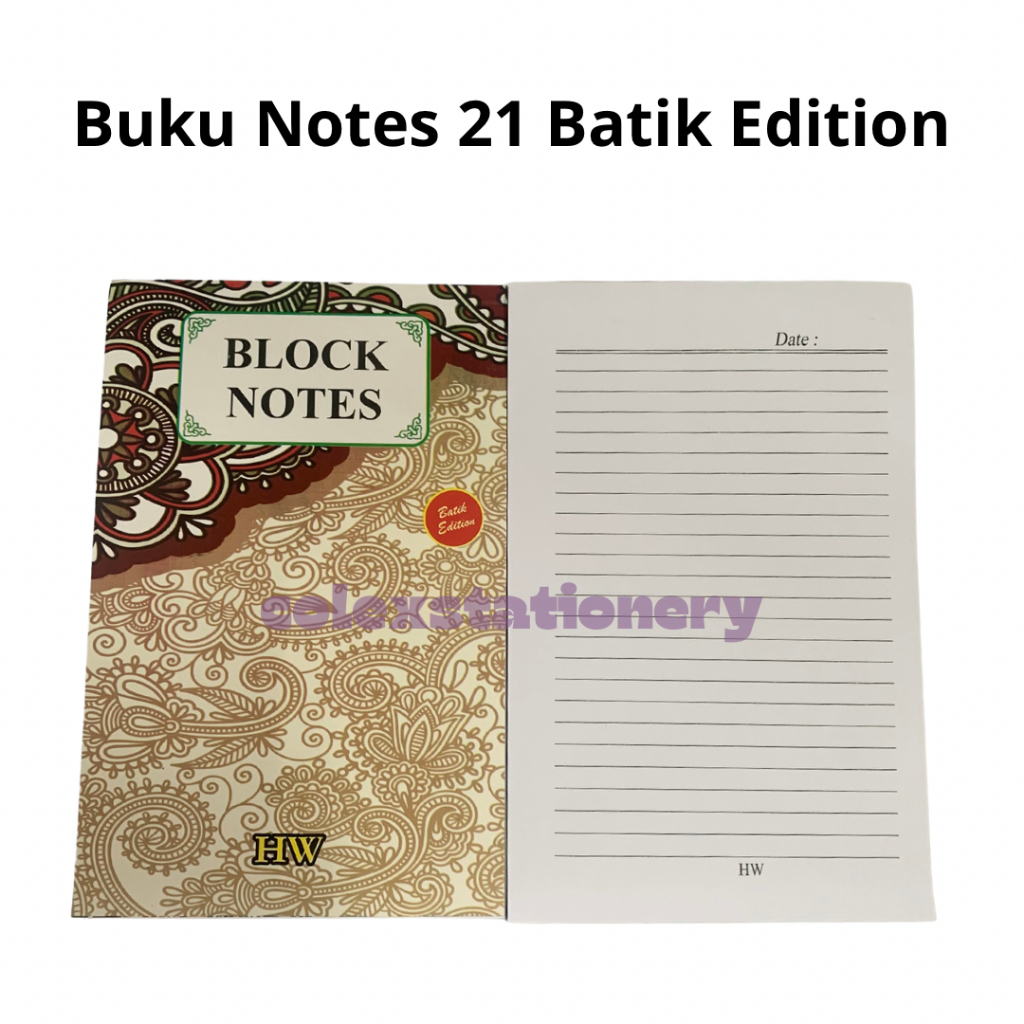 Jual Buku Notes 21 / Catatan Notepad / Block Note Bergaris Biasa Ukuran ...