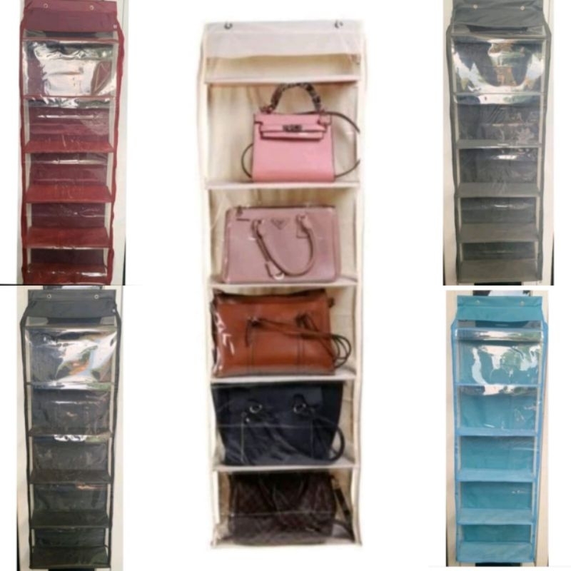 Jual RAK TAS GANTUNG POLOS JUMBO 6 SAP PAKAI RESLETING KANAN KIRI ALAS ...