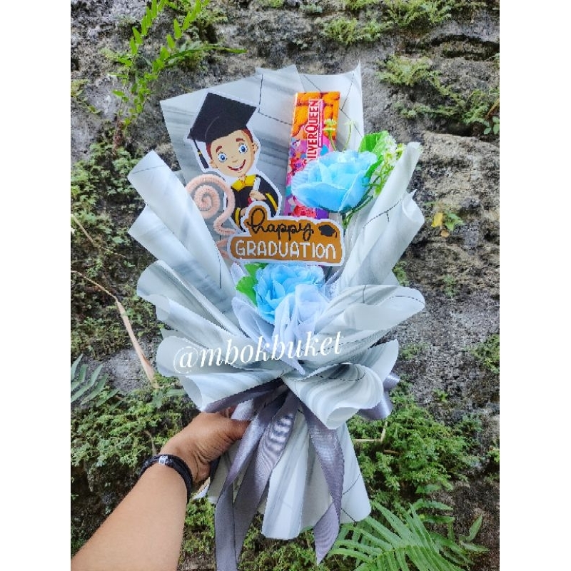Jual BUKET WISUDA COKLAT 1 WISUDA SEKOLAH HADIAH KELULUSAN GRADUATION ...