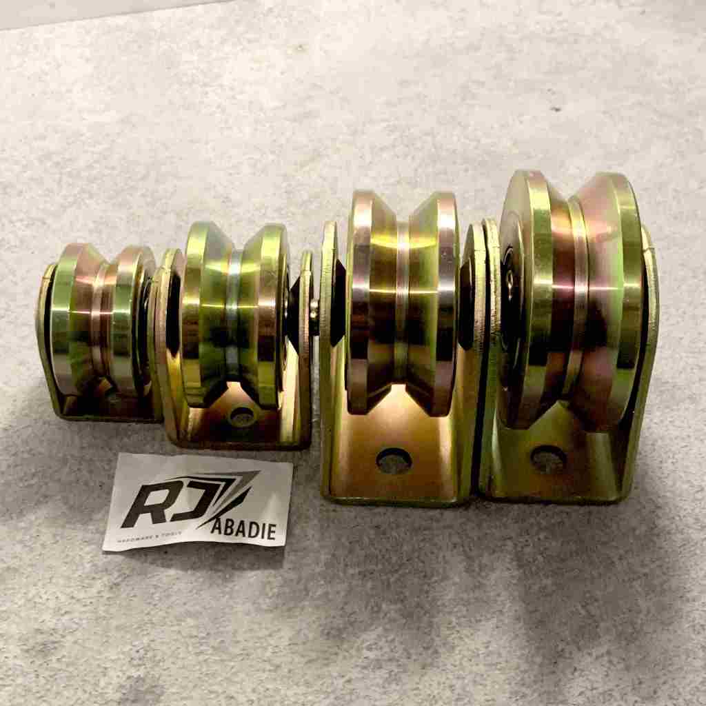 Jual Roda Rel Pagar Bubut Besi Double Bearing Galvanized Sliding Gate ...