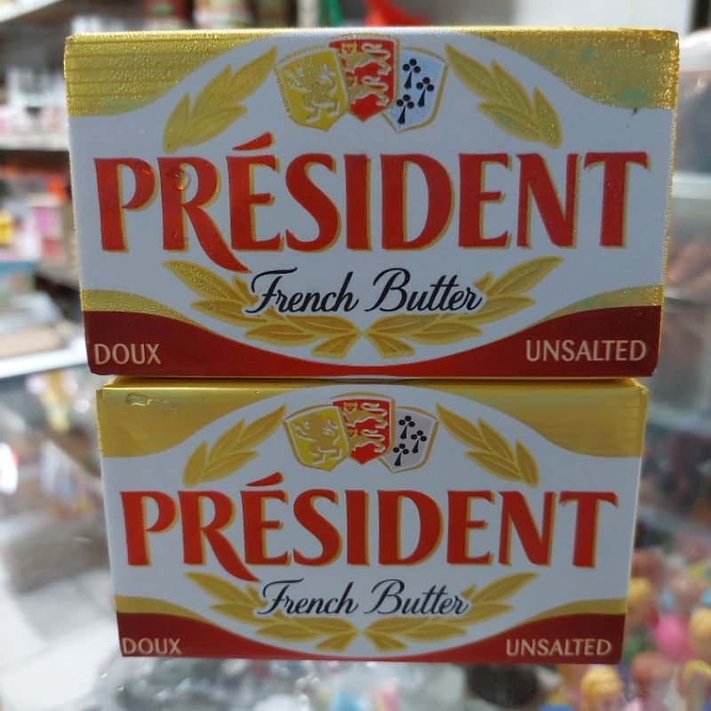Jual Butter Unsalted President 200 gr | Shopee Indonesia
