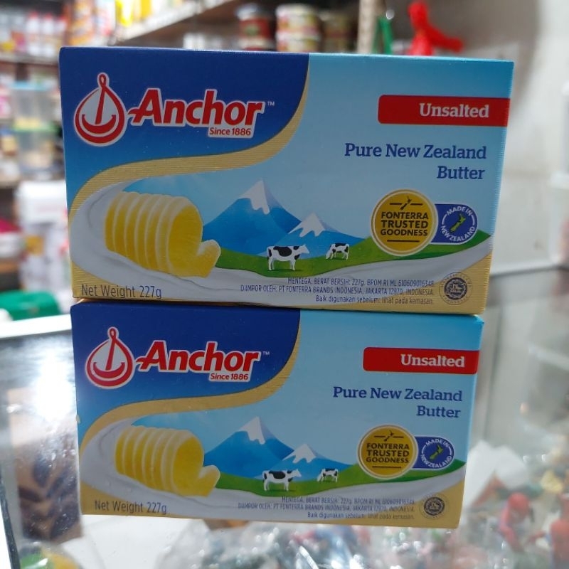 Jual Butter Anchor Unsalted 227 gr | Shopee Indonesia