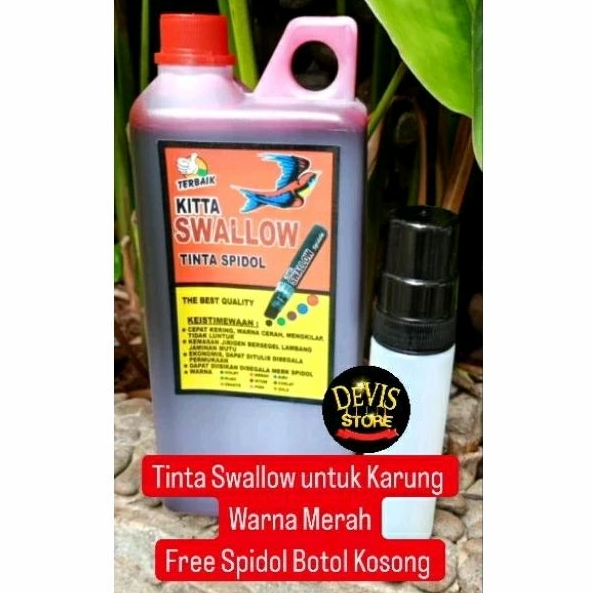 Jual Tinta Swallow Permanen untuk Karung Free Spidol Botol Kosong ...