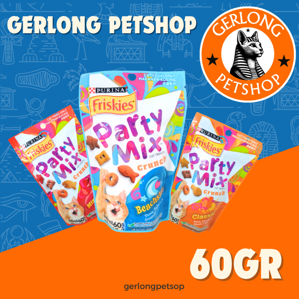 Jual Party Mix Mixed Grill/Classic/Beach Side 60gr Snack Kucing ...