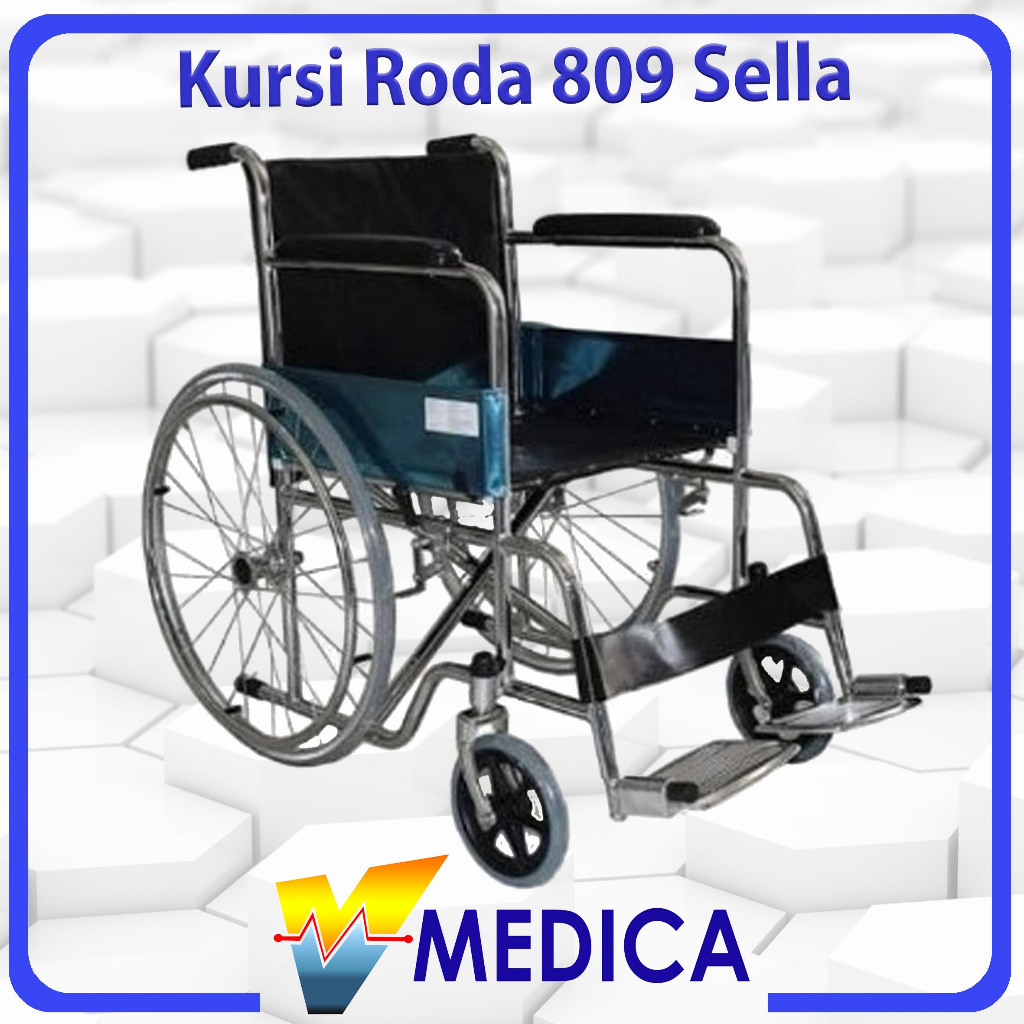 Jual (Reguler) Kursi Roda Standart Sella KY 809 / Kursi Roda Standart ...