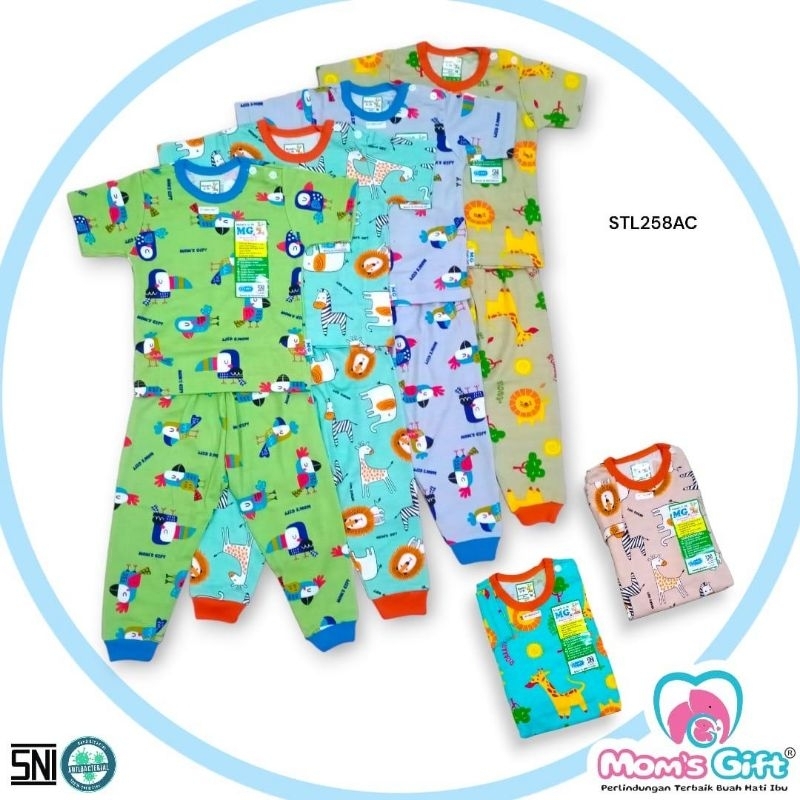 Jual terlaris !! (( 3pcs )) setelan oblong mom's gift cpr motif rendom ...